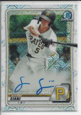 2020 Bowman Mega Box Sammy Siani Mojo Autograph Pittsburgh Pirates Rare ...
