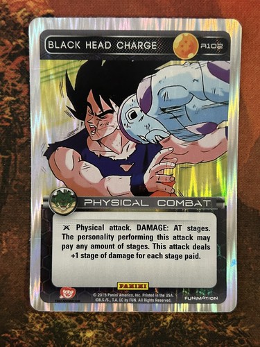 DBZ Panini Black Head Charge Foil Rare #R102 - Heroes & Villians - NM ...