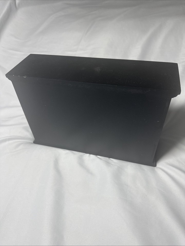 Halloween Home Decor Organizer Box 11.5x7.5x4" MDF Black & Orange Witch ...