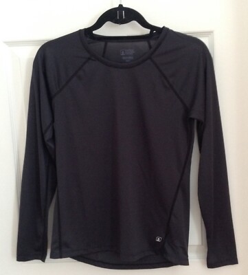 EASTERN MOUNTAIN SPORTS Women XS TechWick Black Athletic Top Pullover ...