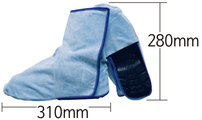 Leather Weld Welder Welding Foot Wear Protective Cover Anti Spark ...