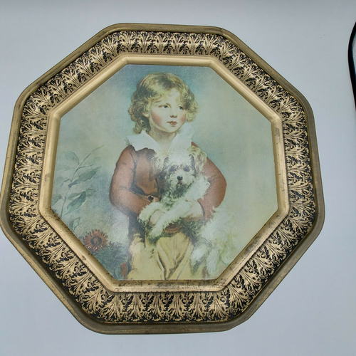 VTG. Master Simpson A. W. Davis PRINT On Octagon Metal Tin 13" wall art ...