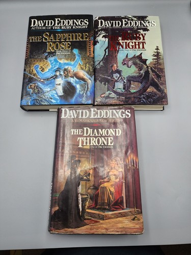 DIAMOND THRONE, RUBY KNIGHT, SAPPHIRE ROSE Book 1989 David Eddings ...