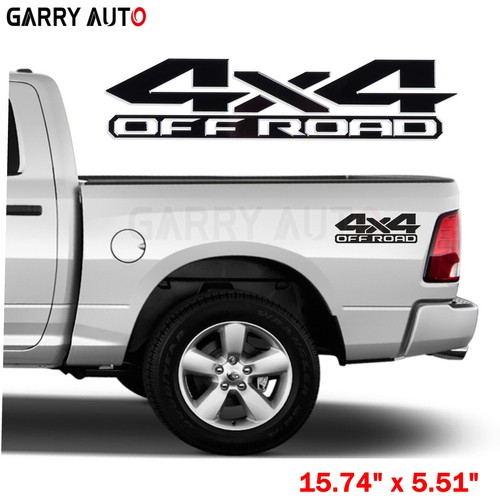 For Ford F-150 2pcs Black 4x4 Off Road Truck Bed Side Decal Vinyl ...