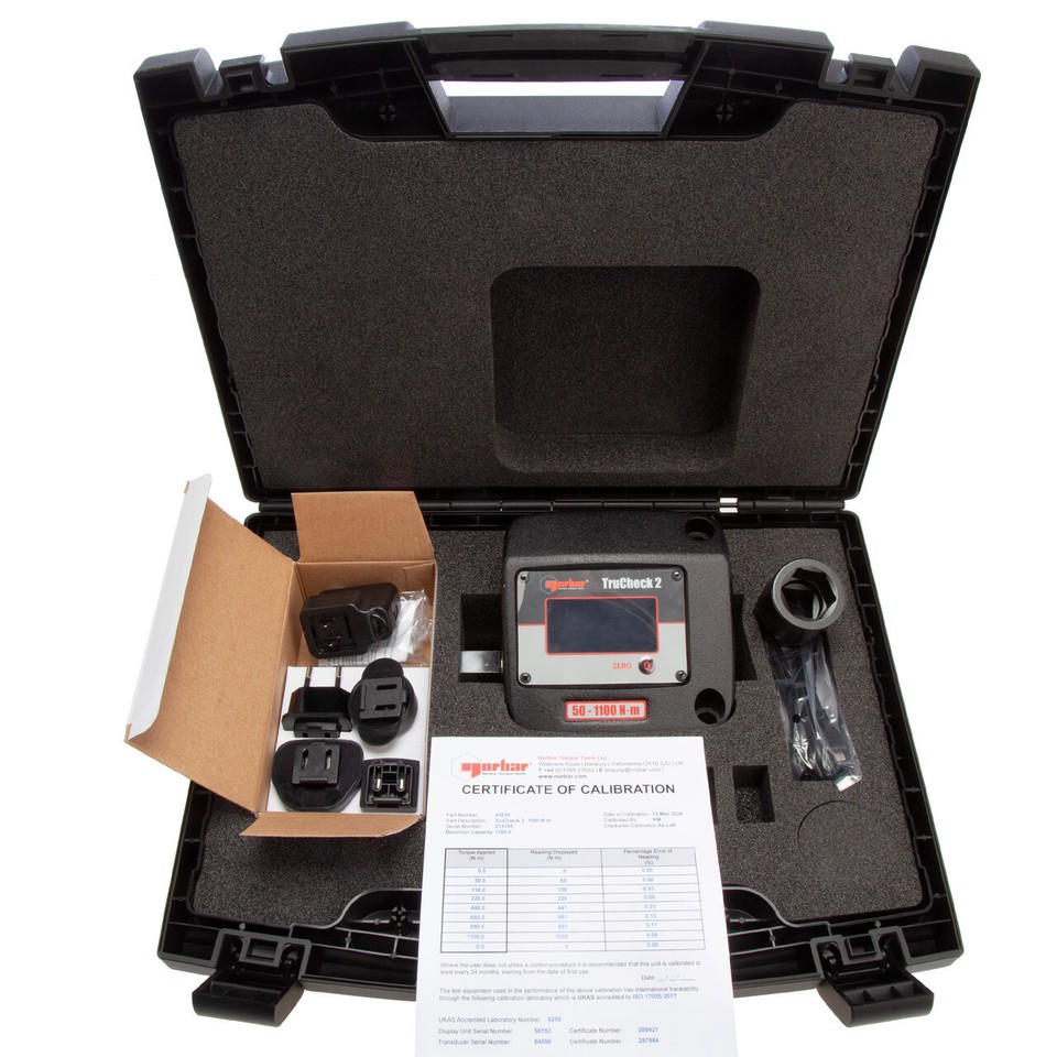 Norbar TruCheck 2 Torque Wrench Checker Basic 50 to 1,100 N·m 3/4"D ...