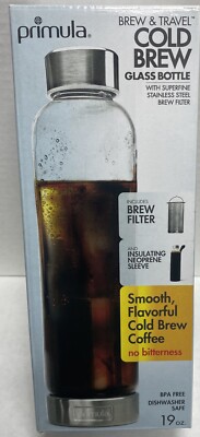 Primula Make on the Go Cold Brew Bottle 19oz Smooth Flavorful Cold Brew ...