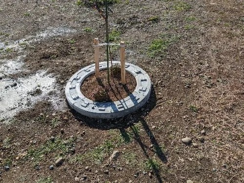 Round Concrete Block Bricks Plastic Mold Set Ground Circle Module DIY ...