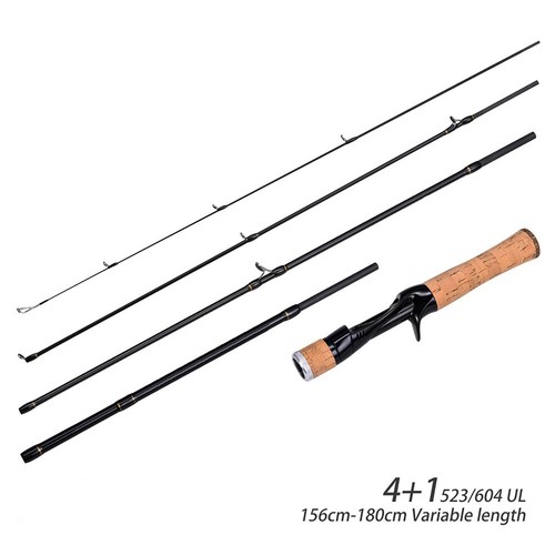 Premium Portable Fishing Rod Horse Mouth Lure Pole Travel Rod 156 180cm ...