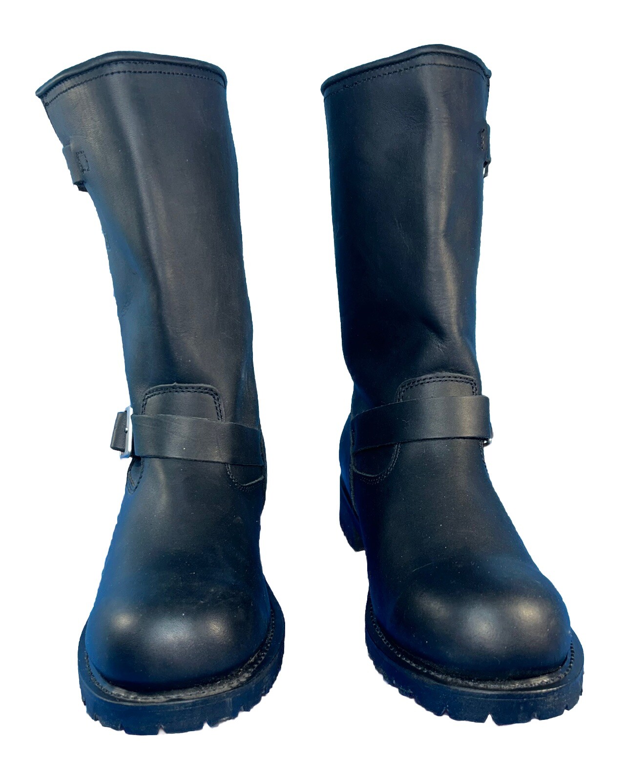 Ride Tecs Mens 16 Engineer Black Leather Motorcycle Boots Size 12 NWOB Quality | eBay