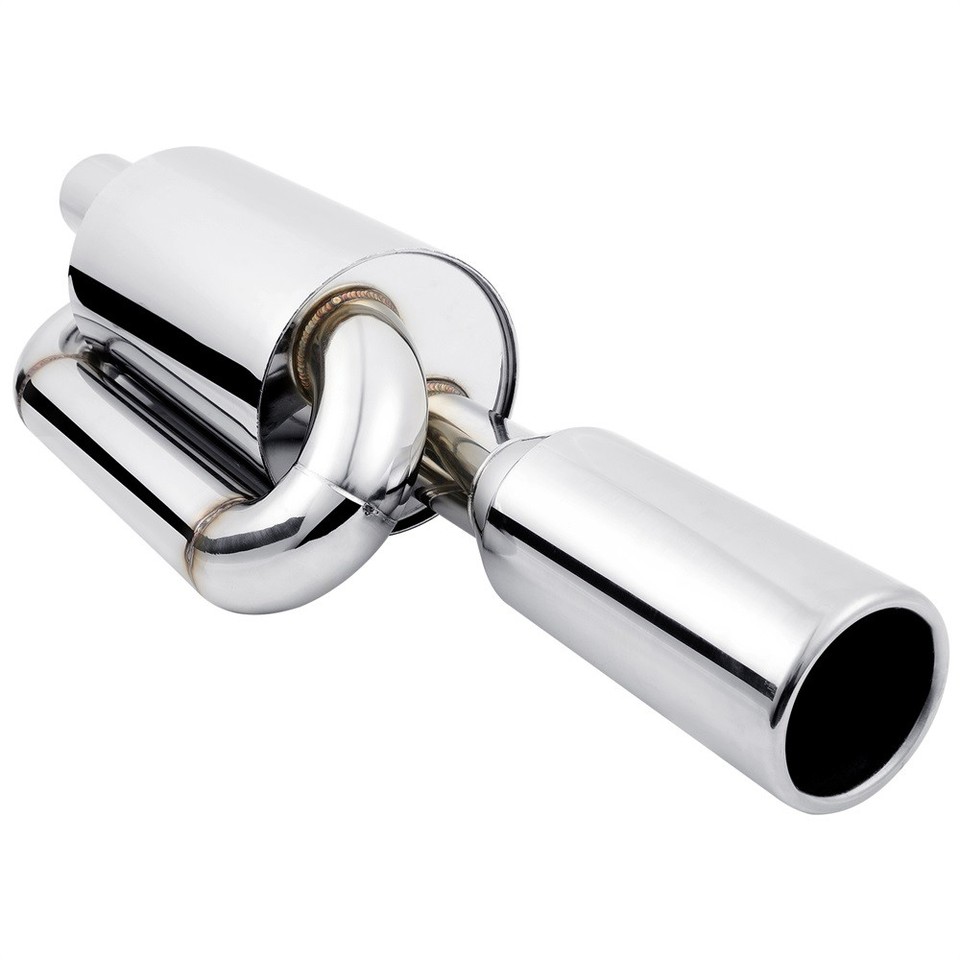 For Mazda MX-5 Miata Twin Loop Exhaust Tip Muffler Resonator 2.5" Inlet ...