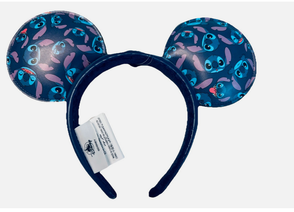 Authentic Disney Summer Stitch Headband Blue Stitch Ears Headband ...