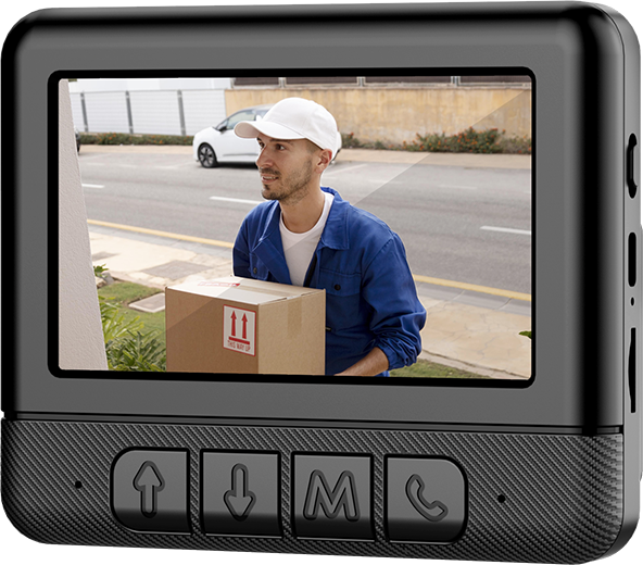 Smart Wireless Video Doorbell Intercom Doorbell Camera with 4.3'' IPS ...