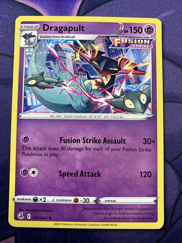Pokemon TCG Fusion Strike Dragapult 130/264 | eBay