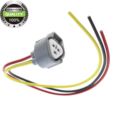 Gray 3-Pin Pigtail Headlight Fog Light Connector For Lexus Infiniti ...