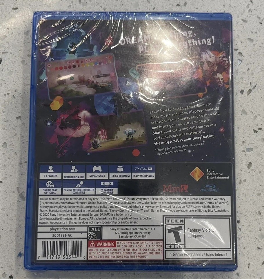 Dreams PS4 Brand New Factory Sealed NIB Complete CIB Playstation 4 Sony ...