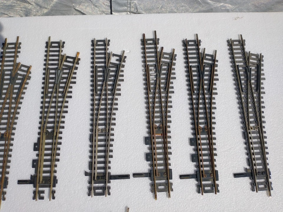 (6/4) ATLAS HO CUSTOM LINE NS/BRASS 39PC TURNOUT, WYE, CROSSING LOT ...