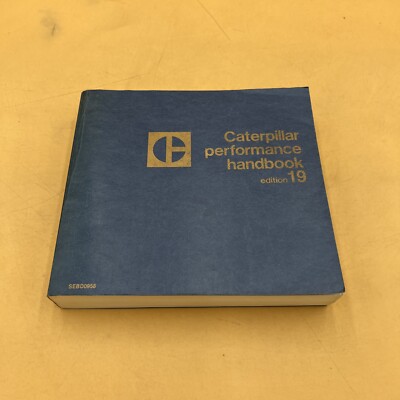 Manuals & Books - Caterpillar Performance Handbook Edition