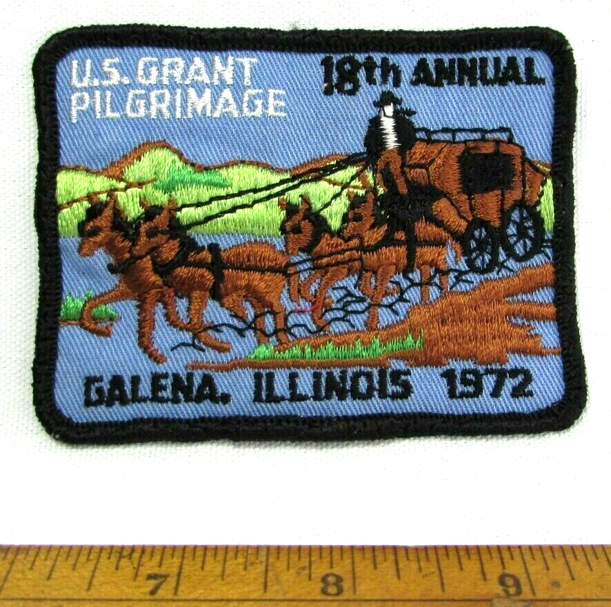 Vintage BSA Scout 18th Annual US Grant Pilgrimage 1972 Patch Galena IL ...