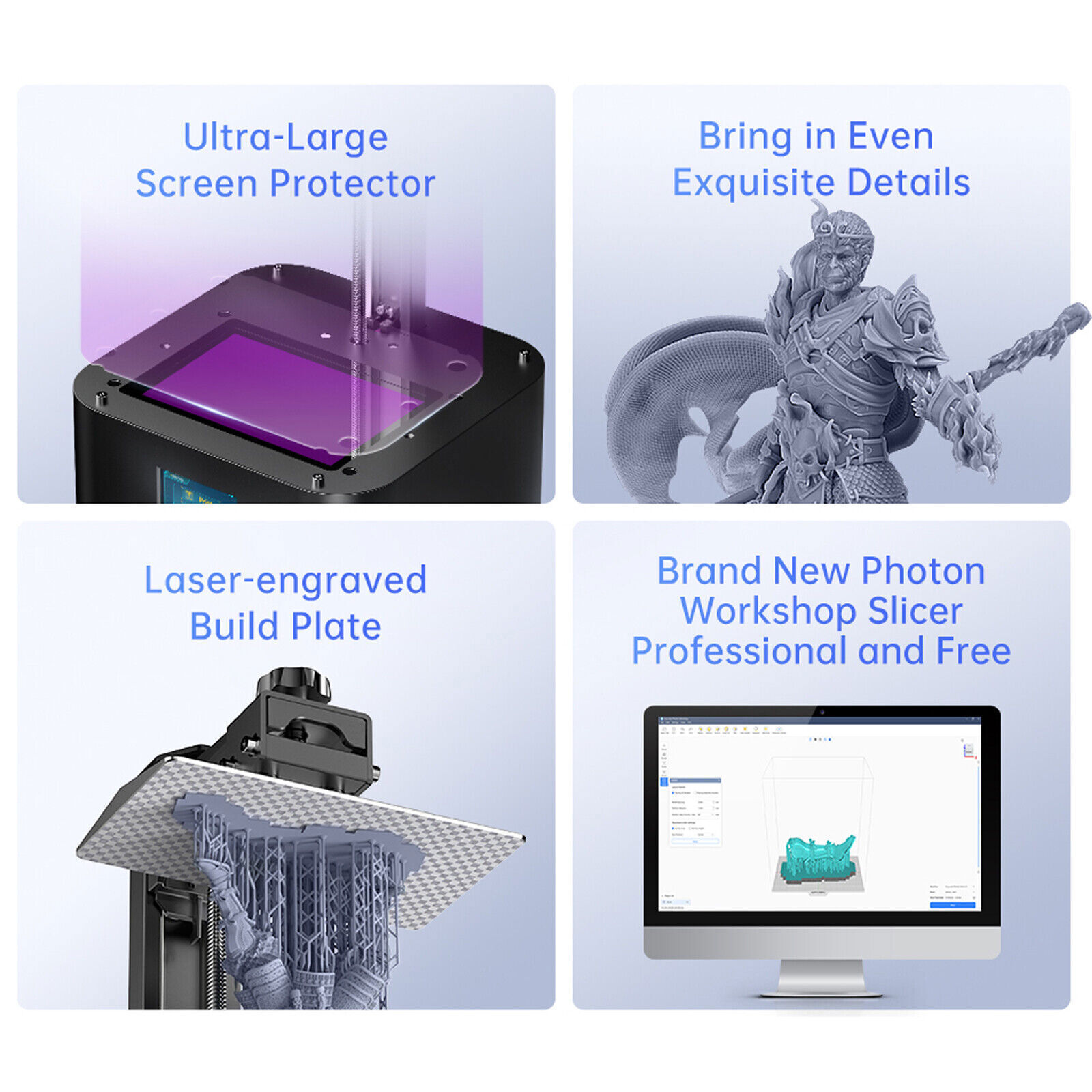 ANYCUBIC Photon Mono 2/ M3 Max/ M5s 12K LCD Resin 3D Printer/ Wash and ...