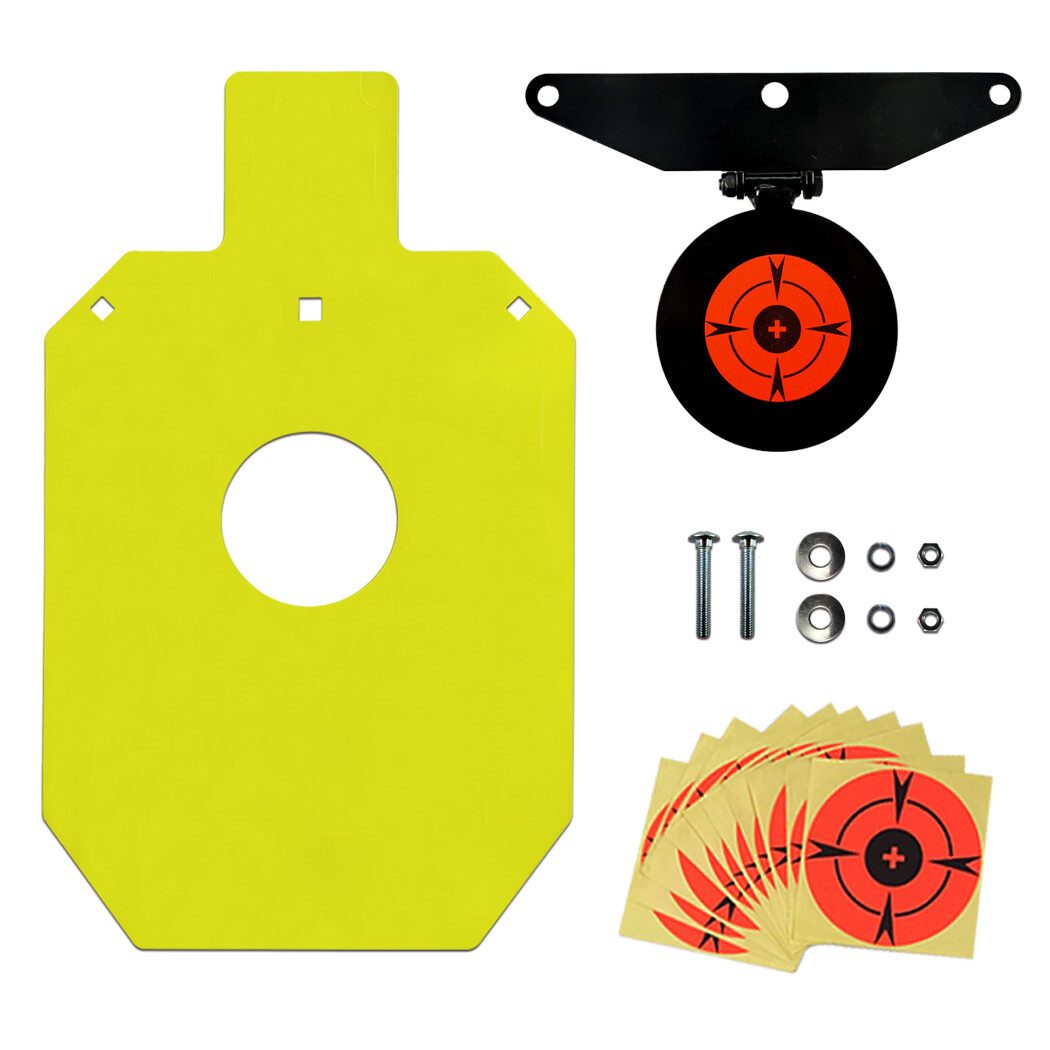 Highwild AR500 Steel Target - Silhouette Bullseye Torso - 12" x 20" x 3 ...