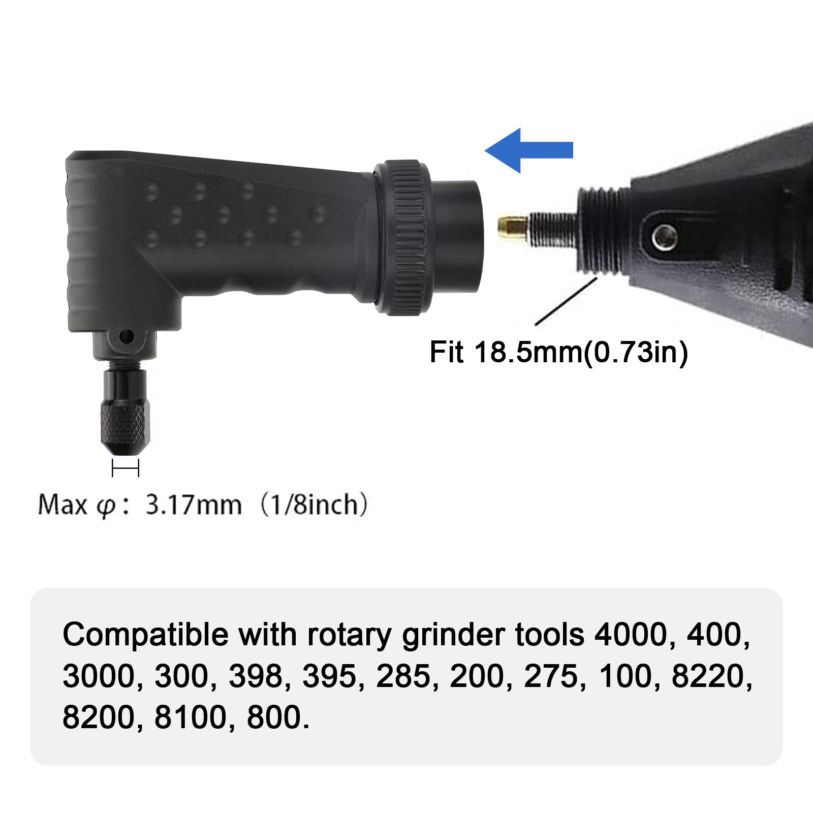 Right Angle Converter Rotary Tool Adapter Attachment for Dremel ...