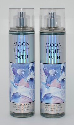 2 BATH & BODY WORKS MOONLIGHT PATH FRAGRANCE MIST SPRAY 8 OZ JASMINE ...
