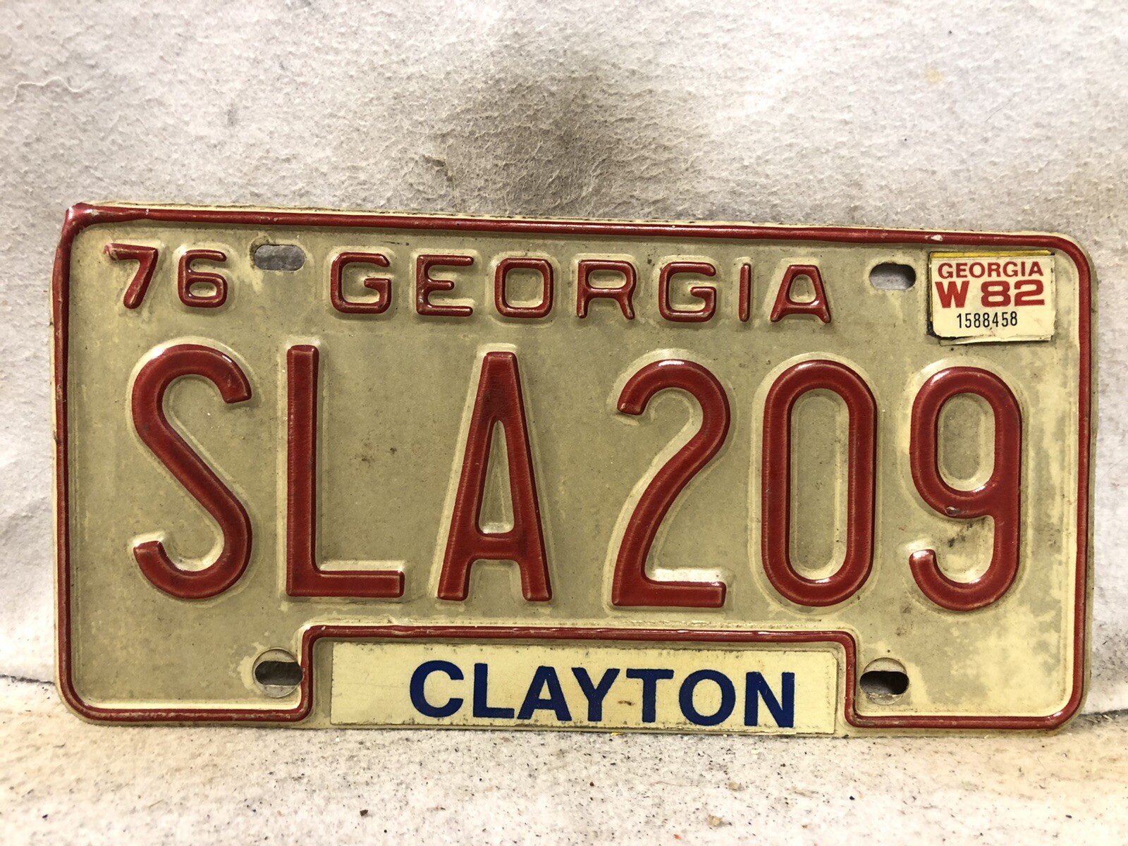 Vintage 1976 Georgia License Plate ~ Clayton County | eBay