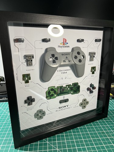 Sony PlayStation 1 Controller Teardown in shadow box display | eBay ...