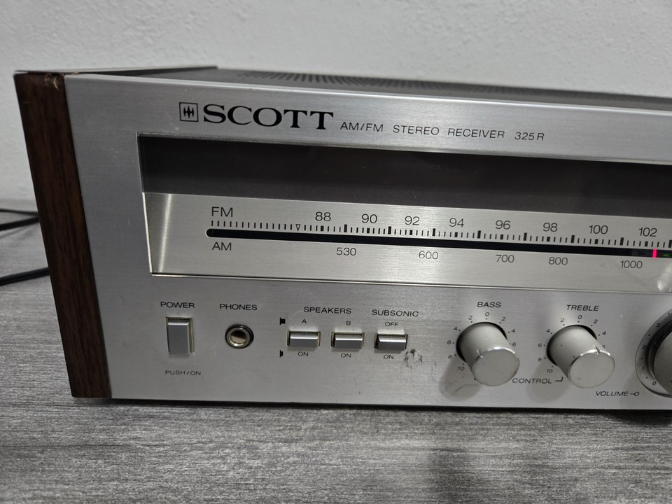 HH Scott Vintage AM/FM Stereo Receiver 325R Tested Works | eBay
