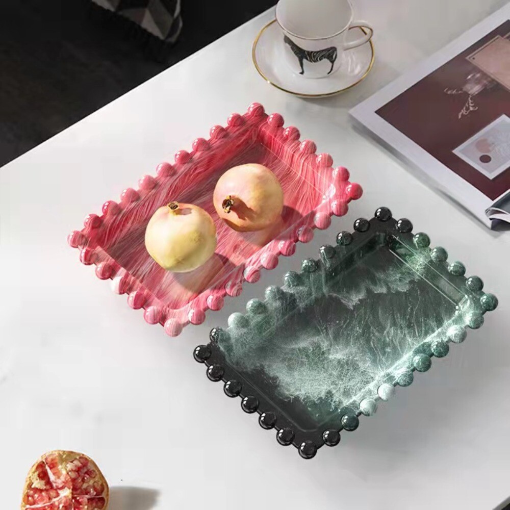 Silicone Rectangle Jewelry Plate Mould White Tray Resin Molds Art ...