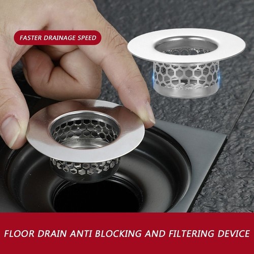 Stainless Steel Drain Filter Mesh Trap Kitchen Bathroom Accessories | eBay
