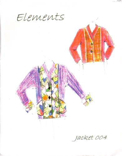 ELEMENTS ~ Jacket 004 ~ 3 Lengths ~ 2 Pockets and Band or Wing Collar ...