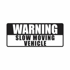 Warning Slow Moving Vehicle - Decal Sticker - Multiple Colors & Sizes ...