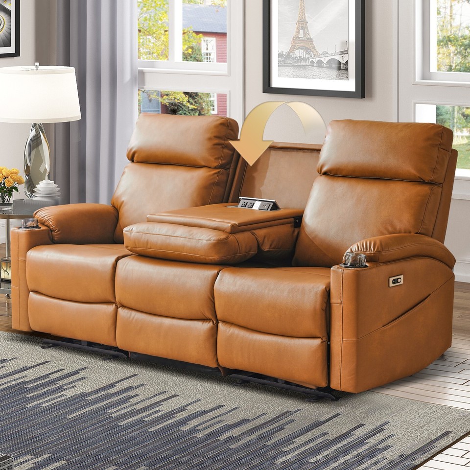 Power Reclining Sofa 3 Seater Recliner Sofa,Power Recliner Couch | eBay