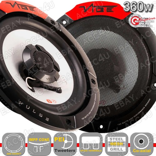 Vibe Audio Pulse Series 6 6.5" inch 360w Car Van Door Shelf Coaxial ...