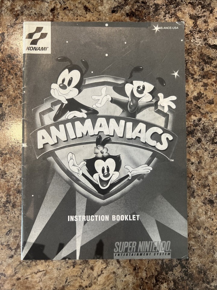 Animaniacs Super Nintendo Entertainment System SNES 1994 Complete Game ...