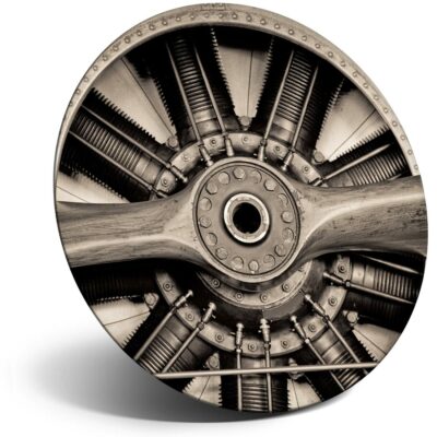 Awesome Fridge Magnet - Vintage Aircraft Engine & Propeller Plane ...