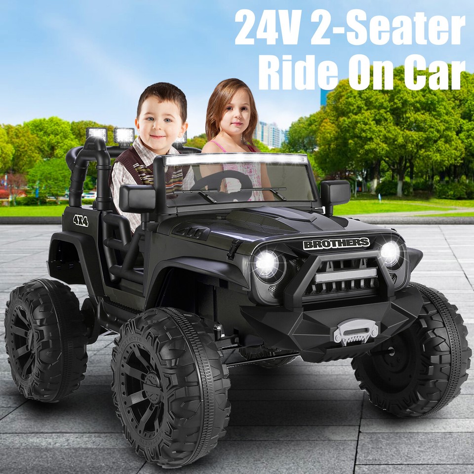 Electric Kids Ride On Car Power Wheels 24V Jeep Music Fashion w/Remote ...