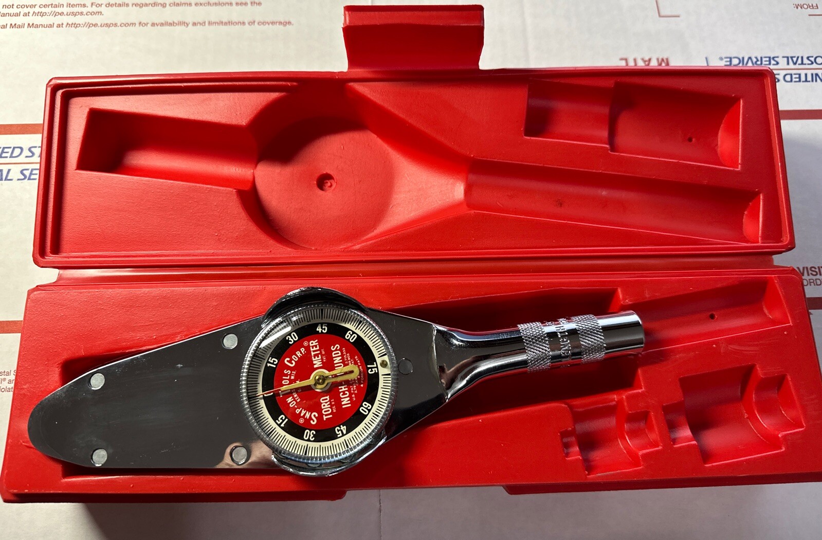 Snap-on Torqometer TE6A 75 In-lb 1/4" Drive Torque Meter Wrench Dial | eBay