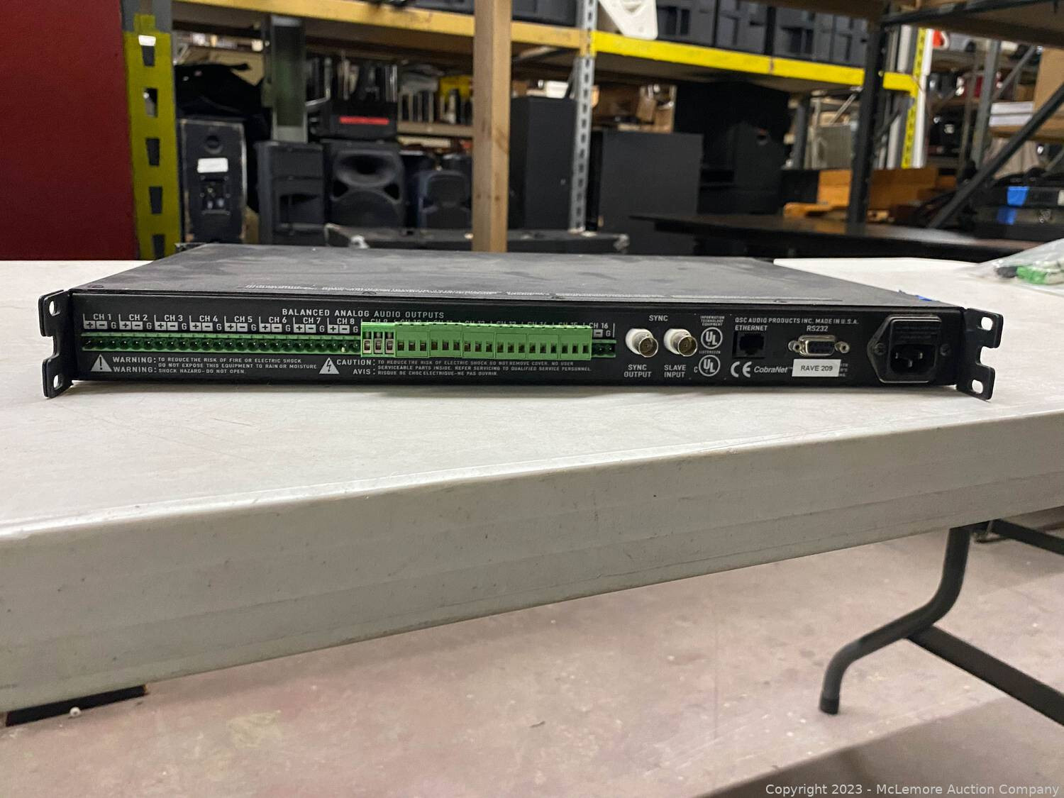 QSC RAVE 160s-24 Digital Audio Router | eBay