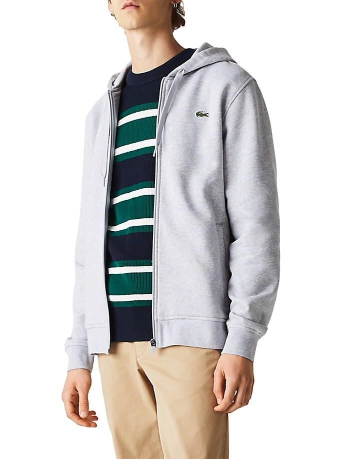 $125 Lacoste Men's, Big&Tall Sport Long Sleeve Full Zip Fleece Hoodie ...