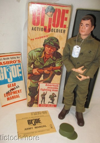 VINTAGE GI JOE ACTION SOLDIER FIGURE SCARFACE BRUNETTE NICE!!! FATIGUES ...
