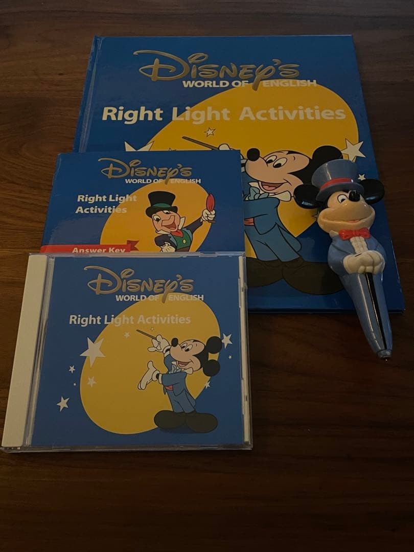 Disney English System Mickey's Pen - , with Marks Scratches - Book & CD ...