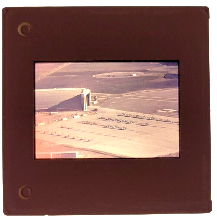USAF US Air Force Hanger Military Base Aircraft Ariel Photo Slide vtg ...