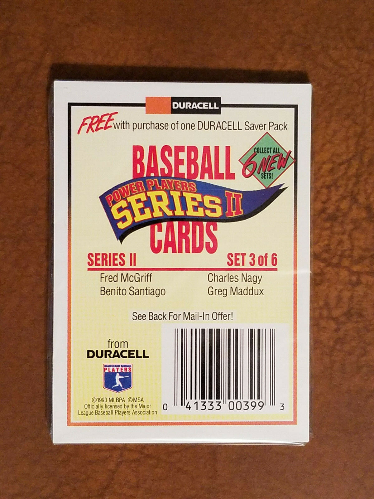 1993 DURACELL POWER PLAYERS Series 2 - SET 3 of 6 - Sealed - Greg ...