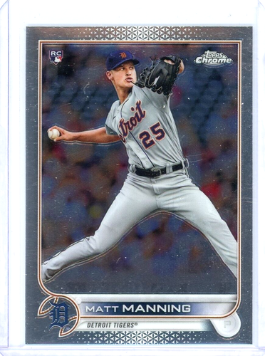 Matt Manning Rookie RC 2022 Topps Chrome Base #57 Detroit Tigers | eBay