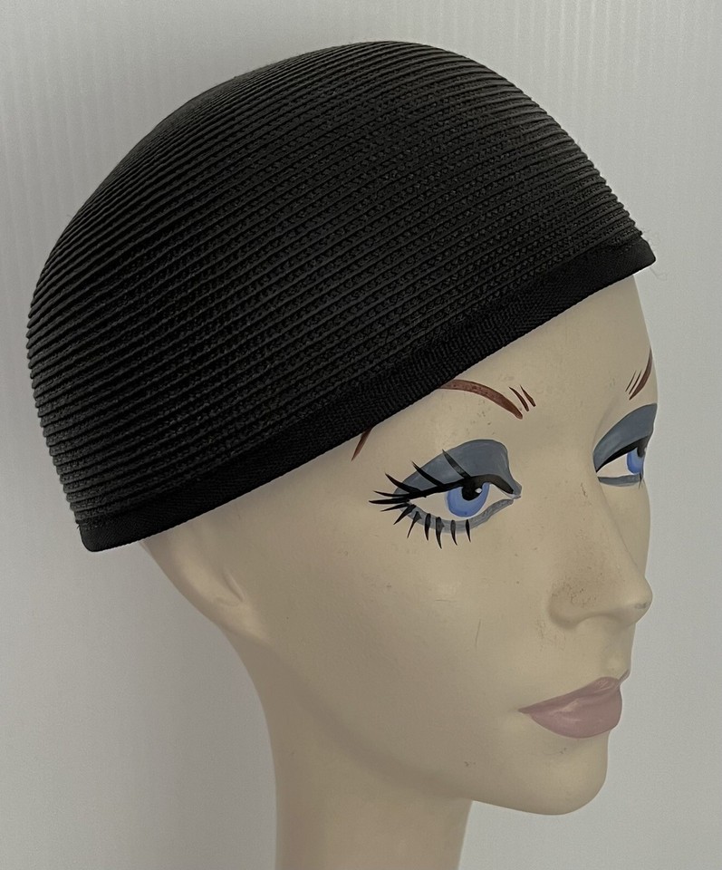 Vintage Women's Hat • Lot of 5 Polypropylene Straw Hats / Forms • Taupe ...