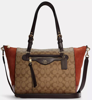New COACH Carryall Signature Tote Bag Handbag in Manufacturer Packaging ...