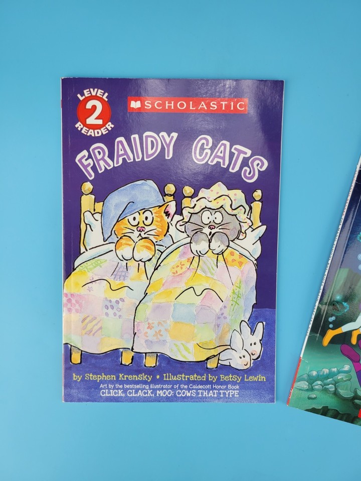 Scholastic Level 2 Reader Books Lot Fraidy Cats Magic School Bus Deep ...