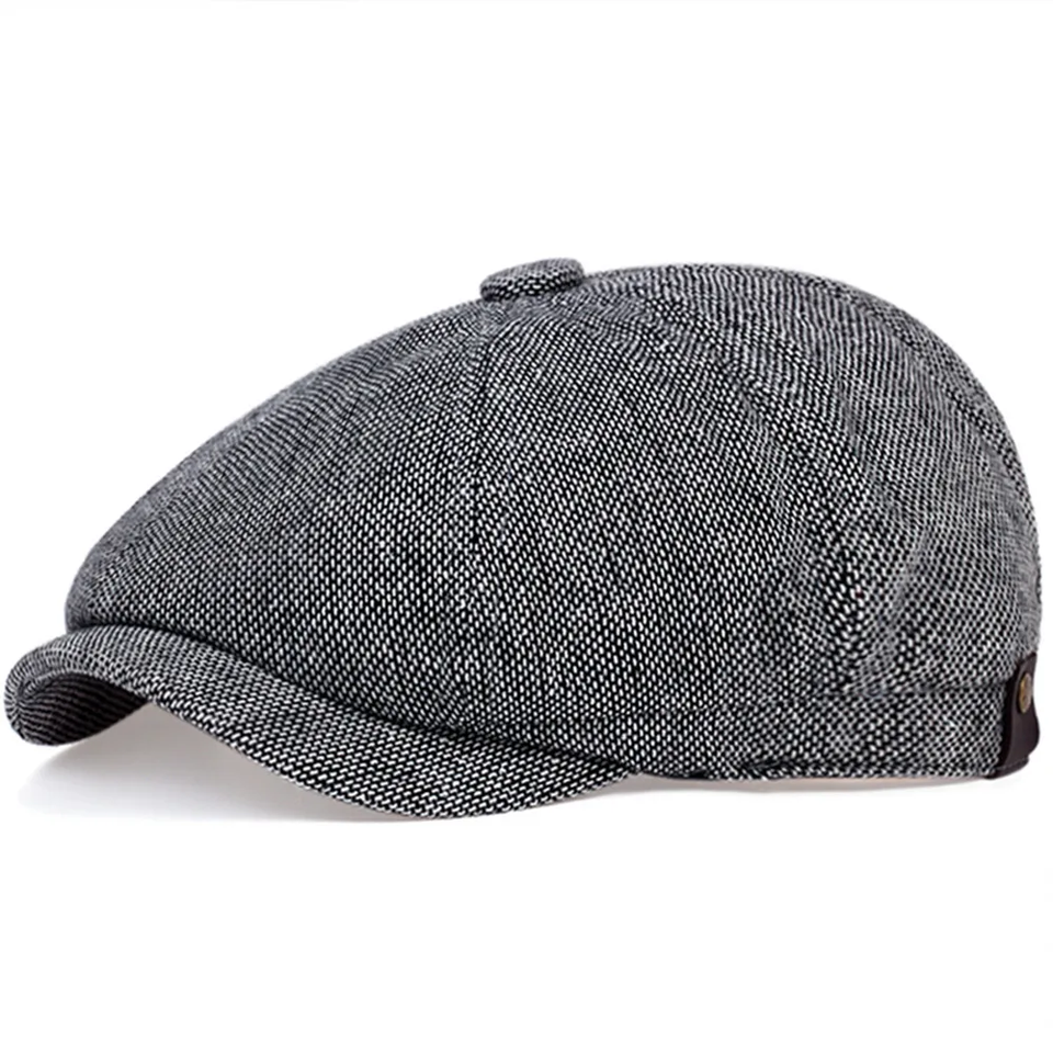 Retro Newsboy Caps Men Octagonal Hats British Painters Hats Autumn ...